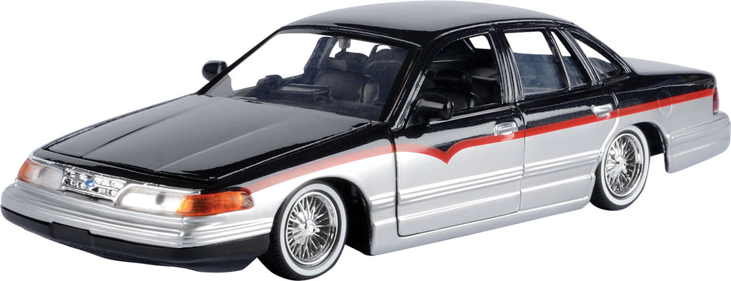 FORD CROWN VICTORIA GET LOW BLK/SIL 1998 1/24